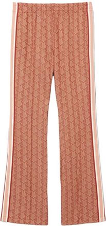 Lacoste Femme, Pantalons, Brun, Taille: 36 FR Flared Monogram Pantalons de surv&ecirc;tement