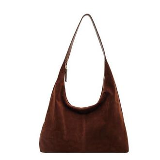 Generic BSLVWG Sac d&Eacute;paule en Daim Lune pour Femmes - Sac Fourre-Tout, Sacocelle, Pochette en Bandouli&egrave;re, Sac sous le Bras dAutomne,Sac Hobo dHiver,Sac de Vo