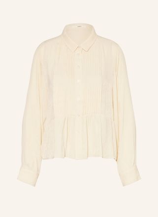 BA&SH Ba&Sh Hemdbluse Riata Mit Plissees beige