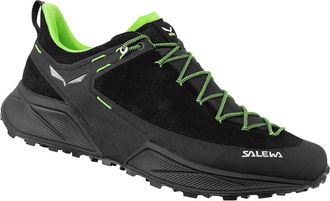 Salewa MS Dropline Leather Zapatillas de trail running, Black/Pale Frog, 44 EU