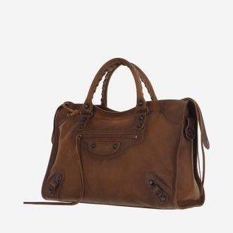 Balenciaga Womens Shoulder Bag Bel Air Caramel Leather
