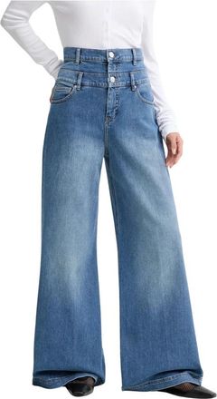 Munthe Rosh Wide Jeans - Femme - Jeans - Bleu - Taille: 44 FR