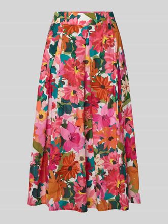 robe l&eacute;g&egrave;re Midirock aus reiner Baumwolle mit Kellerfalten
