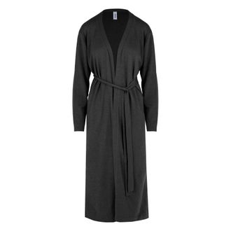 Bomboogie Femme, Pulls, Noir, Taille: 44 FR Cardigan en m&eacute;lange de m&eacute;rinos avec ceinture amovible