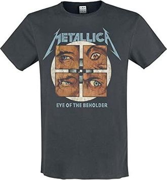 Amplified Metallica Eye of The Behoder T-shirt pour homme, gris fonc&eacute;, M