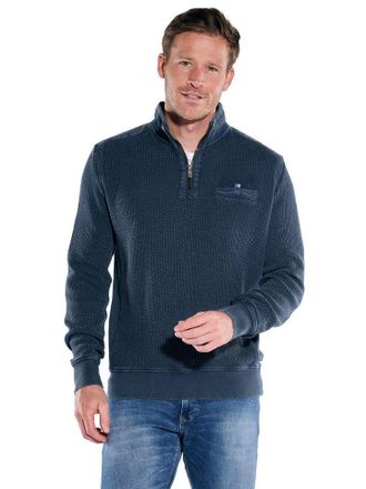Engbers Sweatshirt Herren Sweatshirt strukturiert, Saphirblau