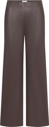 Seductive Femme, Pantalons, Brun, Taille: 42 FR Pantalon large en simili cuir