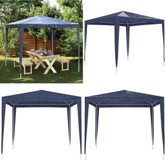 vidaXL Vidaxl - Tente de réception 2,5x2,5 m bleu - Tente De Réception - Auvent - Abri Jardin - Parasol - Fête Extérieure - Home & Living