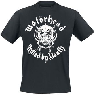 Mot&ouml;rhead Killed by Death Lyric White Homme T-Shirt Manches Courtes Noir M