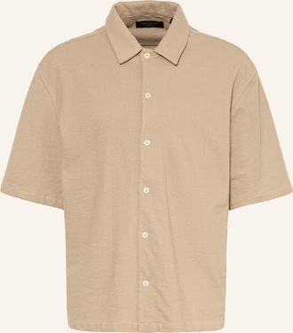 AllSaints Allsaints Strickhemd Stallone Oversized Fit braun