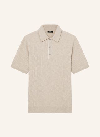 Reiss Reiss Strick-Poloshirt Era braun
