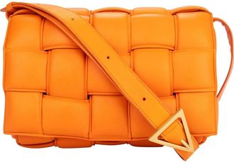 Bottega Veneta Crossbody Bags - Bottega Veneta Orange Leather Cassette Crossbody B - Gr. unisize - in Orange - f&uuml;r Damen