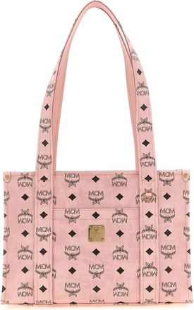 MCM Mcm, Femme, Sacs, Rose, Taille: ONE Size Aren School Bag Tote