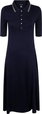 Ralph Lauren Femme, Robes, Bleu, Taille: 38 FR Robe de jour à manches coudes