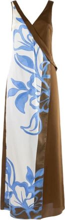 Nenette Femme, Robes, Multicolore, Taille: 36 FR Agnese Maxi Dress