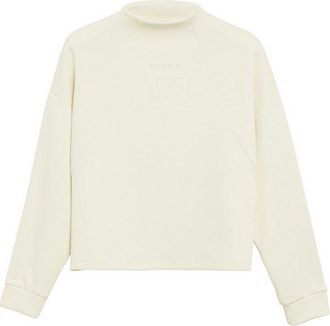Comma Sweatshirt Sweatshirt Scuba-Sweatshirt mit Logo-Detail