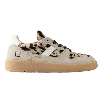 D.A.T.E. D.a.t.e., Femme, Chaussures, Beige, Taille: 40 EU Baskets Court Animalier