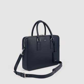 Sandro Grand briefcase en cuir grain&eacute;