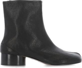 Maison Margiela Femme, Chaussures, Noir, Taille: 36 1/2 EU Bottes noires en cuir Tabi Toe