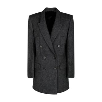 Isabel Marant Dunkelgrauer Floyd Blazer Jacke - - Jackets - Damen - Grau - 2XS