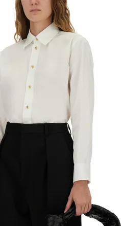 Bottega Veneta Cotton Poplin Shirt - White