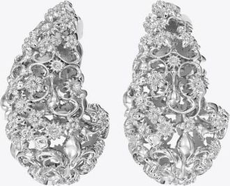 Tory Burch Damen Filigrane Ohrringe mit Piercingdetail