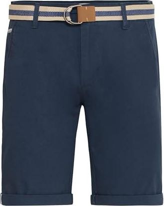 Solid SDMontijo Homme Chino Shorts Bermuda Pantalon Court avec Ceinture Stretch Poches Italiennes Mélange de Coton Regular Fit, Taille:2XL, Couleur:Insignia