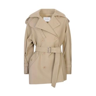 Max Mara Femme, Manteaux, Beige, Taille: 36 FR Mxscacio Trench Court