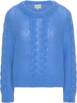 Americandreams Americandreams, Femme, Pulls, Bleu, Taille: 40 FR Pull Louisa en maille torsad&eacute;e