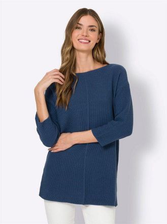 Heine Strickpullover Oversized Pullover 3/4-Arm Feinstrick