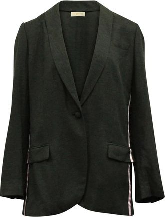 Tory Burch blazer à rayures - Noir