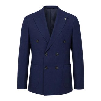 Daniele Alessandrini Giacca Doppio Petto - - Jackets - Herren - Blau - XL