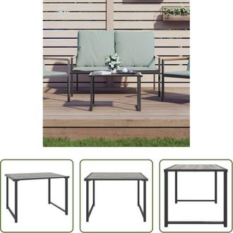 vidaXL Terrassentisch - Gartentisch Anthrazit 55x40x37 cm Stahl