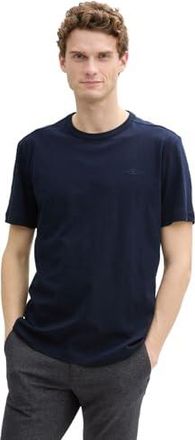 Tom Tailor T-Shirt Basique en Coton pour Homme, 10668 - Sky Captain Blue., S