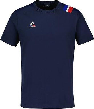 Le Coq Sportif Tee SS Presentation Tri N°2 M Dress Blue T-Shirt, Bleu, XXL Homme