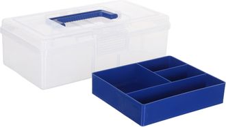 Angoily Organizer Aus Kunststoff F&uuml;r Bastelarbeiten Transparent Organizer F&uuml;r Schreibwaren N&auml;h Durchsichtiger Aus Kunststoff Aufbewahrungsbeh&auml;lter F&uuml;r