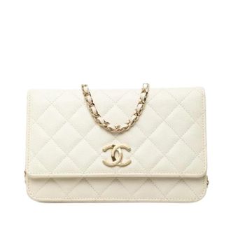 Chanel Pre-owned Wallet on Chain - - Pre-owned - Damen - Wei&szlig; - ONE SIZE