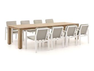 Bellagio la vita attrattiva Bellagio Vezzano/ROUGH-X 320 cm Gartenm&ouml;bel-Set 9-teilig