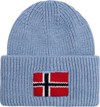 Napapijri unisex, Accessoires, Bleu, Taille: ONE Size Bonnet en laine bleu