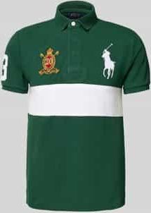 Polo Ralph Lauren Custom Slim Fit Poloshirt mit verdeckter Knopfleiste