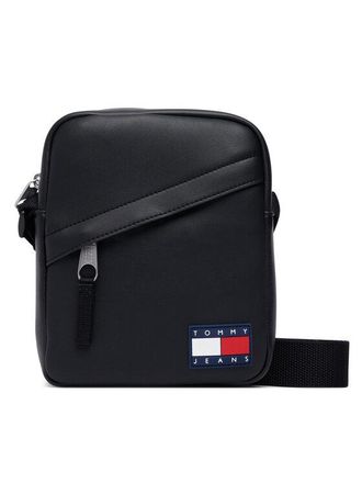 Tommy Jeans Umh&auml;ngetasche Tjm Daily Pu Reporter AM0AM14608 Schwarz