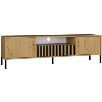 Topeshop KAMARO - TV-M&ouml;bel 160 cm mit zwei T&uuml;ren und einer Schublade - Handwerks-Eiche