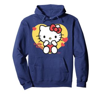 Hello Kitty Cheeky Sweet Cute Love Classic zum Valentinstag XOXO Pullover Hoodie