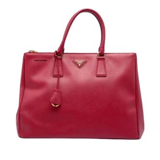 Prada Sac cabas Galleria Pre-owned - Femme - Pre-owned - Rouge - Taille: ONE Size