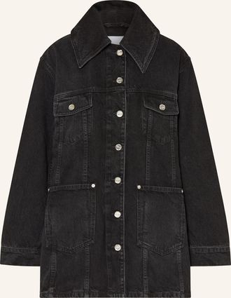 Ganni Jeansjacke schwarz