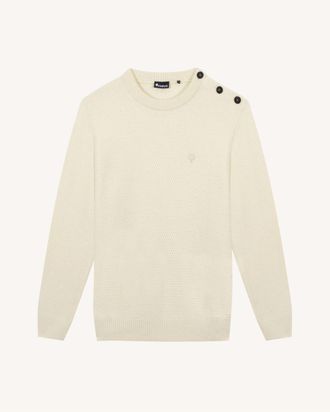 Faguo Pull en laine &eacute;cru - LUCIO