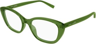 Saint Laurent Cat Eye Brillenrahmen - - Accessories - unisex - Gr&uuml;n - 54 MM