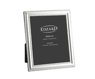 Edzard Matera Cadre photo pour photo 20 x 25 cm, argent &eacute;l&eacute;gant, prot&eacute;g&eacute; contre le ternissement, avec dos en velours