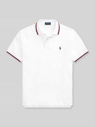 Polo Ralph Lauren Regular Fit Poloshirt aus reiner Baumwolle mit Kontraststreifen