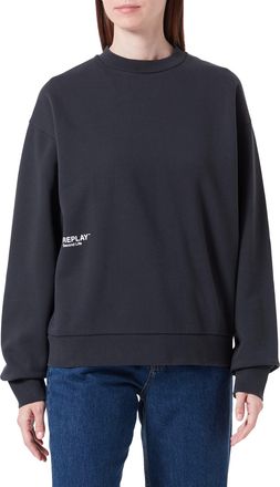 Replay Damen W3586E Sweatshirt, 099 Blackboard, S